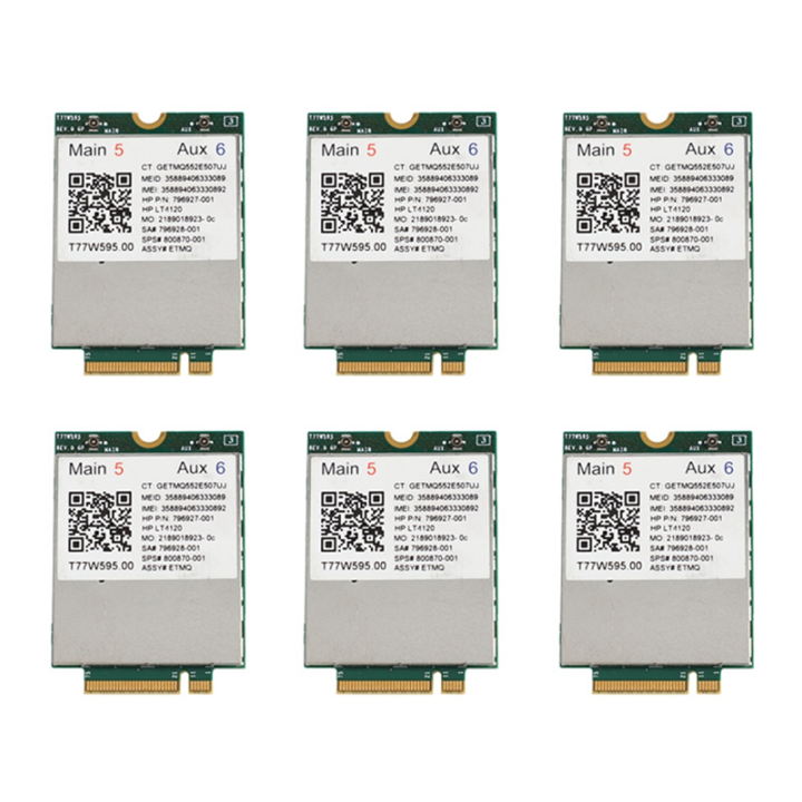 6X Lt4120 X5 LTE T77W595 796928-001 4G WWAN M.2 150Mbps LTE Modem for ...