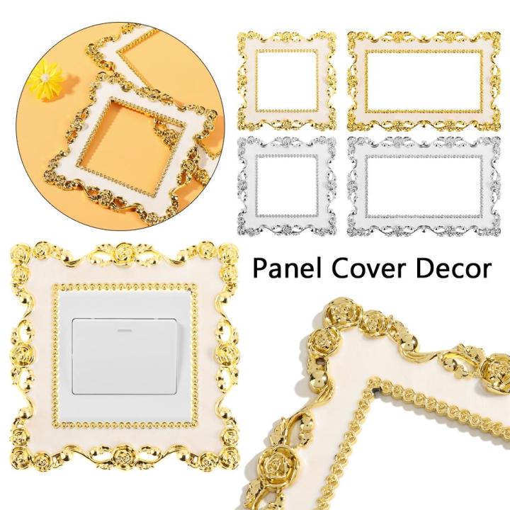 Elegant Resin Single and Double Surround Socket Frame Home Decor Light ...