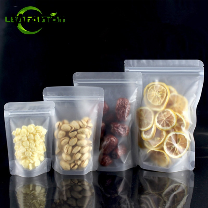 Wenefang zip lock bags Resealable Stand up Frosted Plastic Zip Lock ...