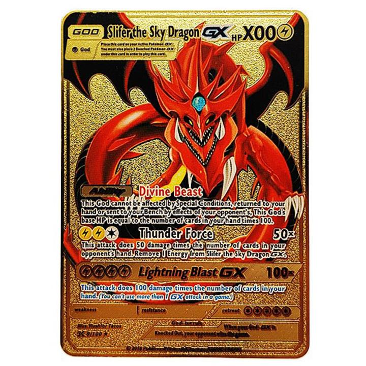 【Serendipity party】Hard Metal Cards Golden Pokemon Letter Metal Pikachu ...