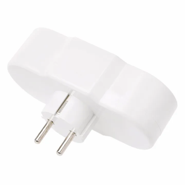 【LuxeGlow】EU Type Conversion Plug 1 TO 4 Way EU Standard Power Adapter ...