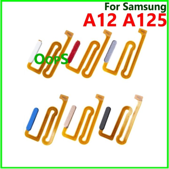 Fingerprint Sensor Flex For Samsung A12 A125 Home Menu Button Power On ...
