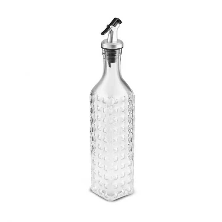Glass Oil Dispenser Bottle 750ml – Leakproof Hexagon Design with Pour ...