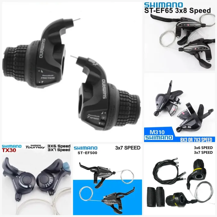 Bicycle Gear Shifters SHIMANO, ACCESS, RnR Brand 3x6, 3x7, 3x8, 3x9 21 ...