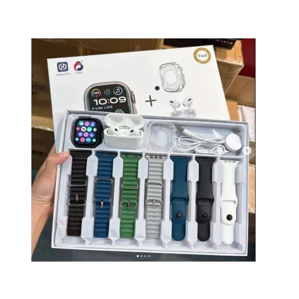 T2000 Ultra Max 3 in 1 Smart Watch Bundle with AirPods + Hard Shell ...