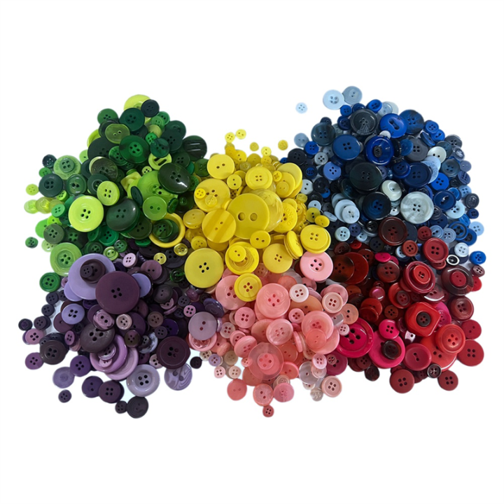 1200-1500Pcs Resin Buttons Sewing Button Assorted Sizes for Sewing DIY ...