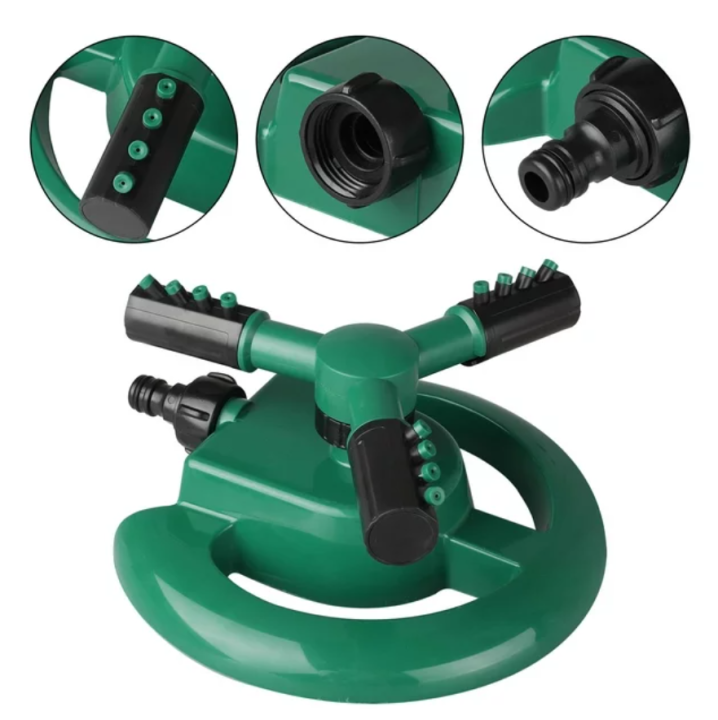 Lawn Sprinkler, 360° Rotating Automatic Garden Water Sprinkler ...