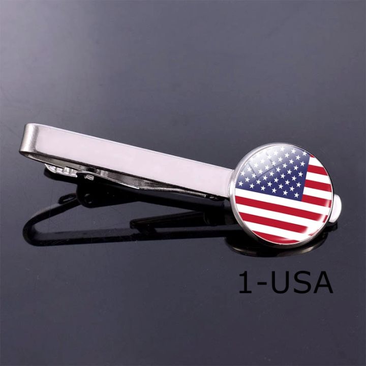 【Hannah Martin Official Store】Men Fashion Tie Clip Countries National ...
