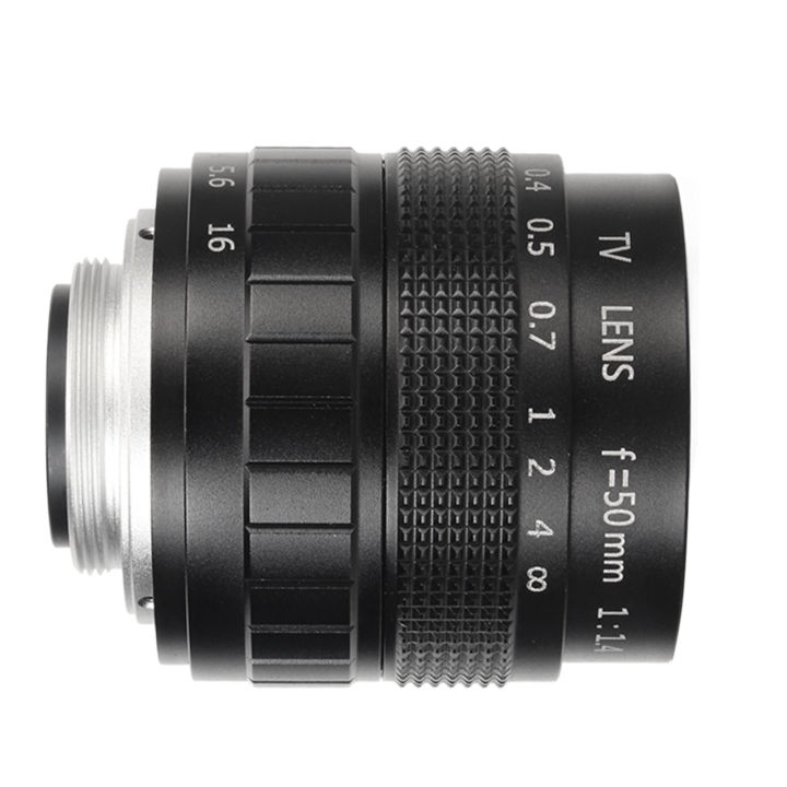 50mm Manual Focus Prime Lens F1.4 C 2/3inch Large Aperture Fixed Focus ...