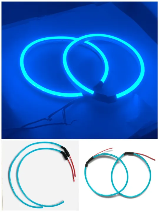 2PCS Three Wheel Head Light Ring 12V LED Neon Flexible Round | Daraz.lk