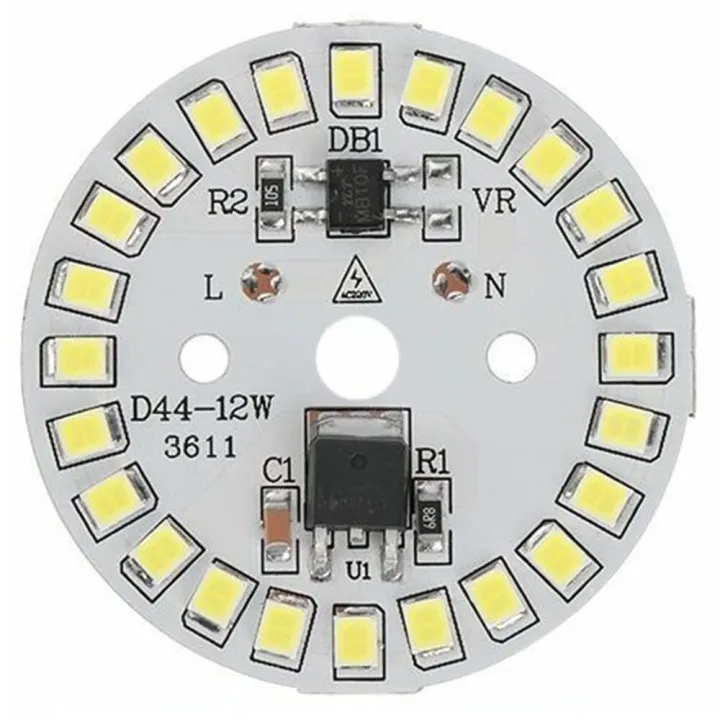 230v AC LED Plate 12W LED Bulb Replacement 2835 SMD LED Beads Round ...