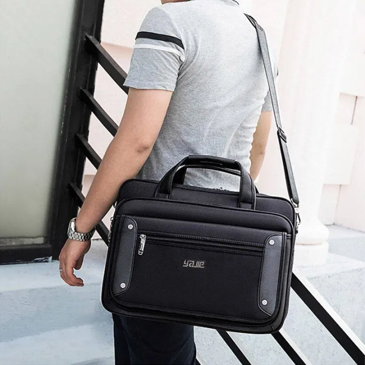 Business man's bag trip A4 file Large capacity leisure one shoulder ...