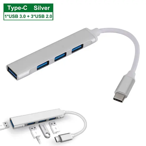 USB C Hub Type C USB Hub USB Type C Splitter 4 port multi USB | Daraz.lk
