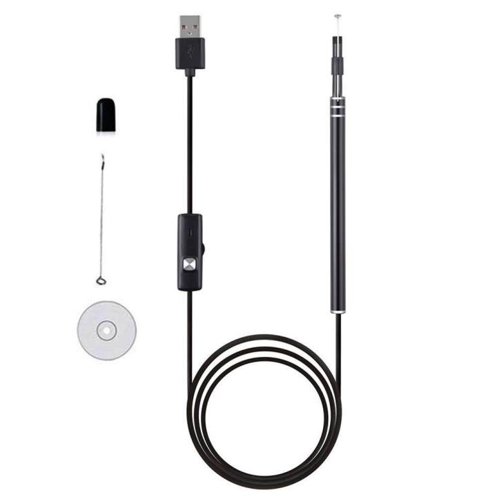 Ear Spoon Cleaning USB Endoscope 5.5mm Visual Ear Earpick Otoscope ...