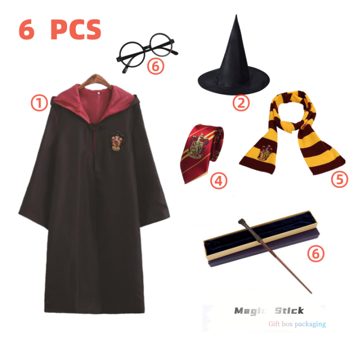 Movie Harris Cloak Men's and women's school cosplay costume cape set ...