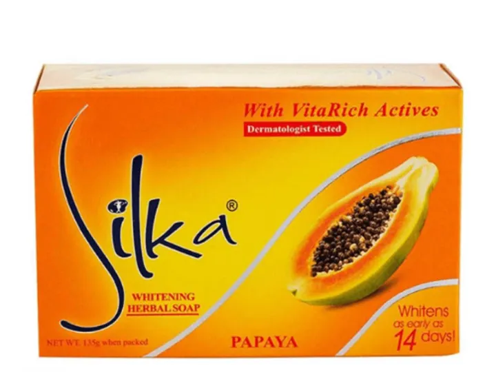 Silka Herbal Soap Whitening Papaya 135g | Daraz.lk