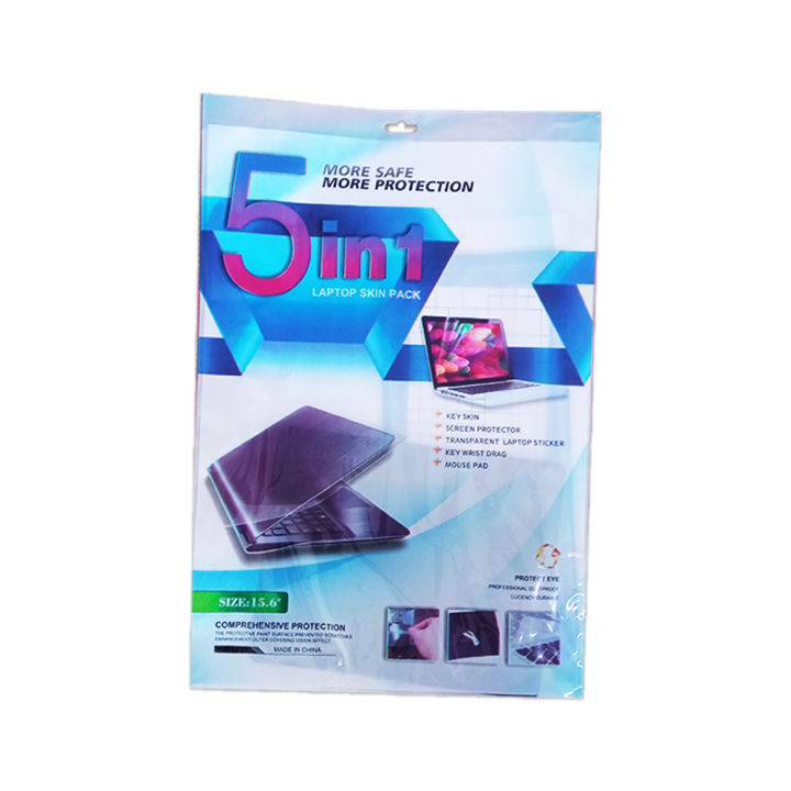5 in 1 Transparent Laptop Skin Pack (15.6") | Daraz.lk