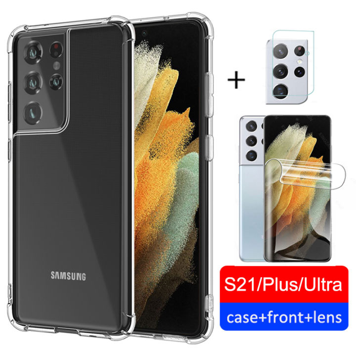【BestGO】3 in 1 case + hydrogel film + camera lens protector for samsung ...