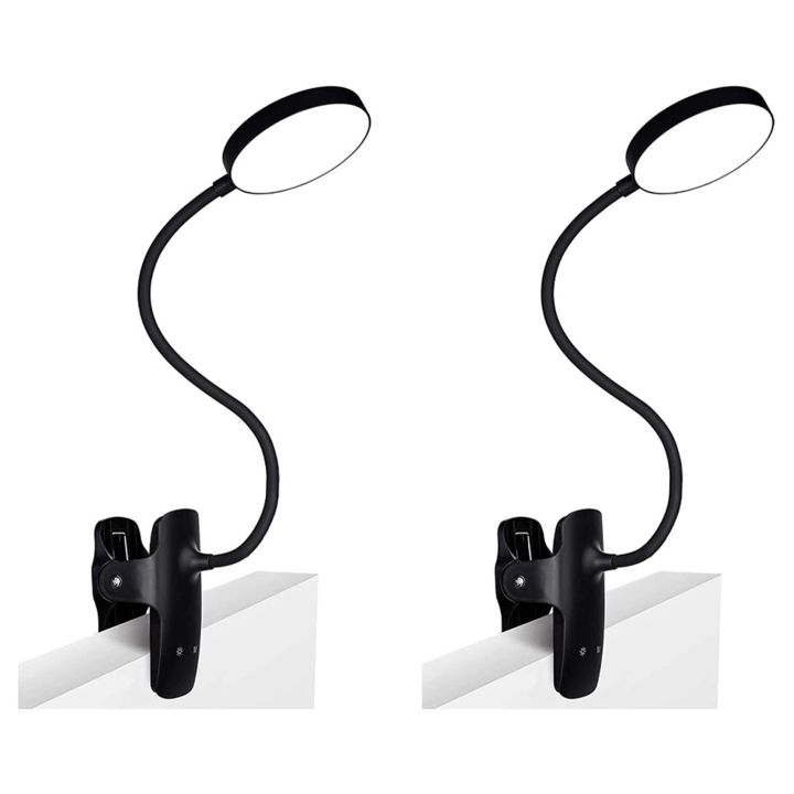 2X Reading Lamp Bed Clamp Light, 36 LED Clamp Lamp, USB Rechargeable ...
