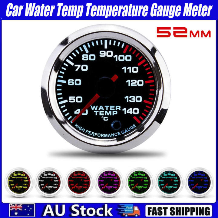7 Color Temperature Meter Blue Light Auto Water Temperature Gauge High ...