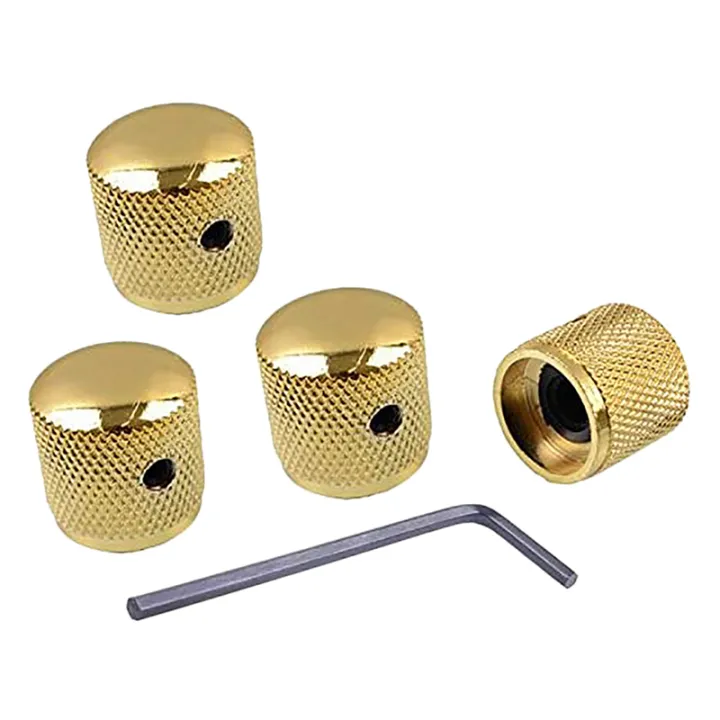12Pcs Metal Volume Tone Dome Tone Guitar Speed Control Knobs with ...