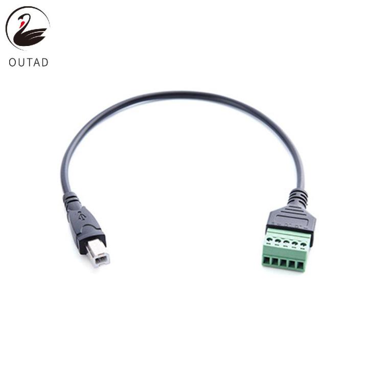 Usb 2.0 B Male Plug To 5Pin Female Bolt Screw Terminals Pluggable ...