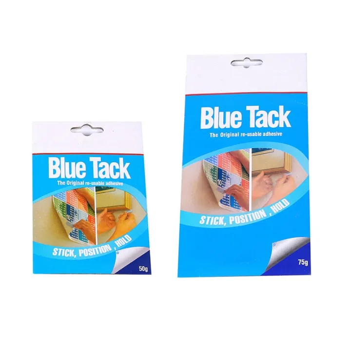 50/75G Blue Tack Reusable Adhesive Putty Sticky Tack Non-Toxic ...