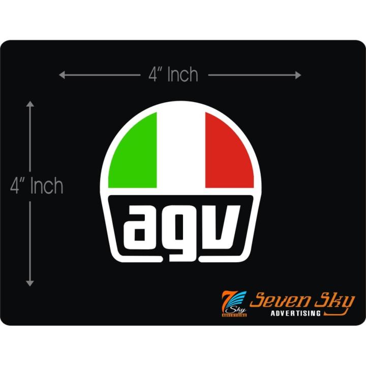 AGV Bike Stickers For Bike Scooter Car Van Sports Car Laptop Helmet ...