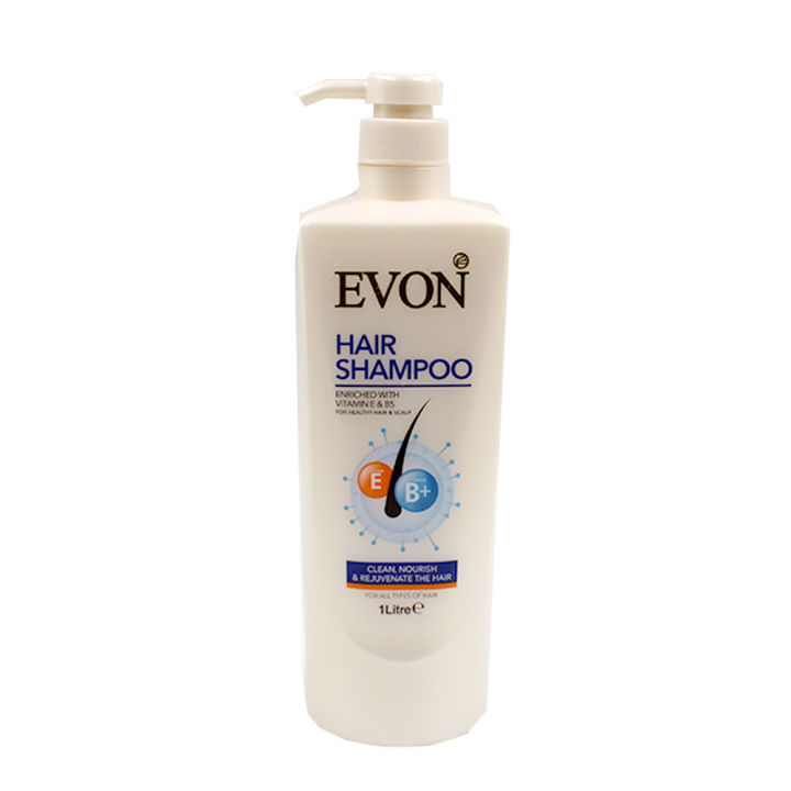 Evon Hair Shampoo 1L - 1 Litre Nourish Clean Hair Shampoo - 1000ml ...