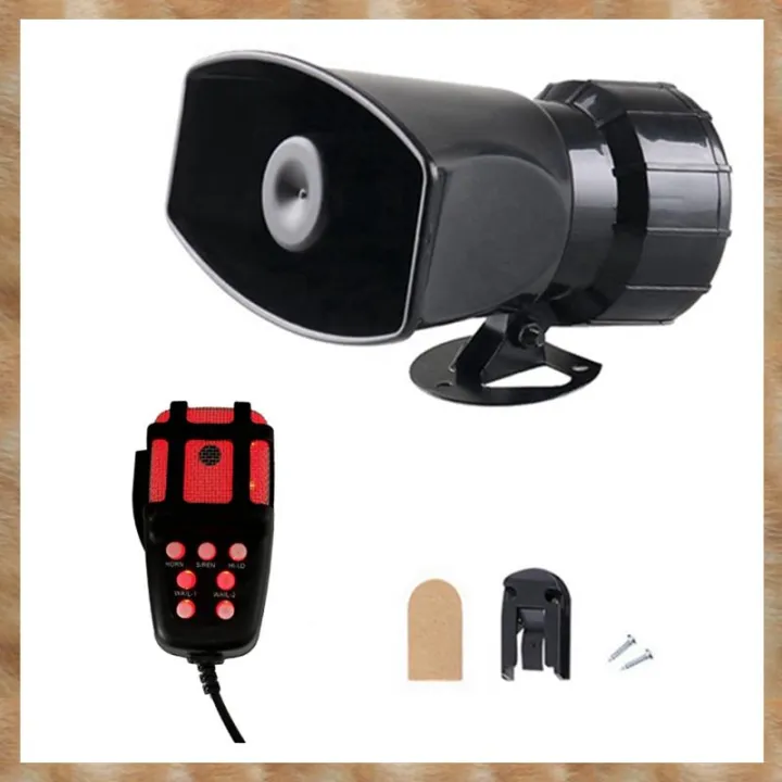 Mic PA System Emergency Amplifier Hooter Police Siren Air Horn Tone Car ...