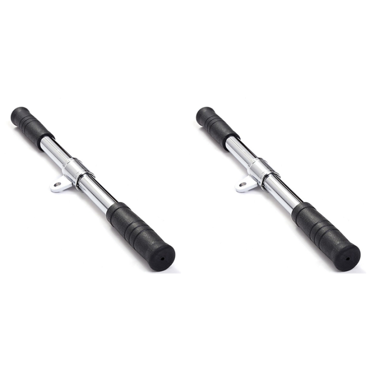TWEXQNY 2X Pull Down Bar Gym Rotating Straight Bar for Cable Machine ...