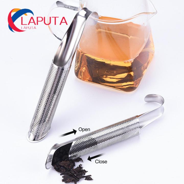 Tea Filter Food Grade Stainless Steel Pipe Shape Hanging Tea Strainer ...