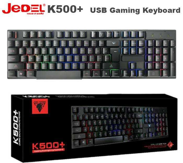 JEDEL Gaming Keyboard K500+ RGB LED Backlit | Daraz.lk