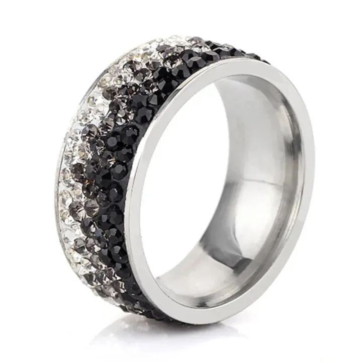 【VNOX Jewelry Store】Red Blue Black Crystal For Women Man Vintage 5 ...