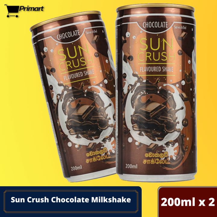 Sun Crush Chocolate Milkshake 200ml x 2 | Daraz.lk