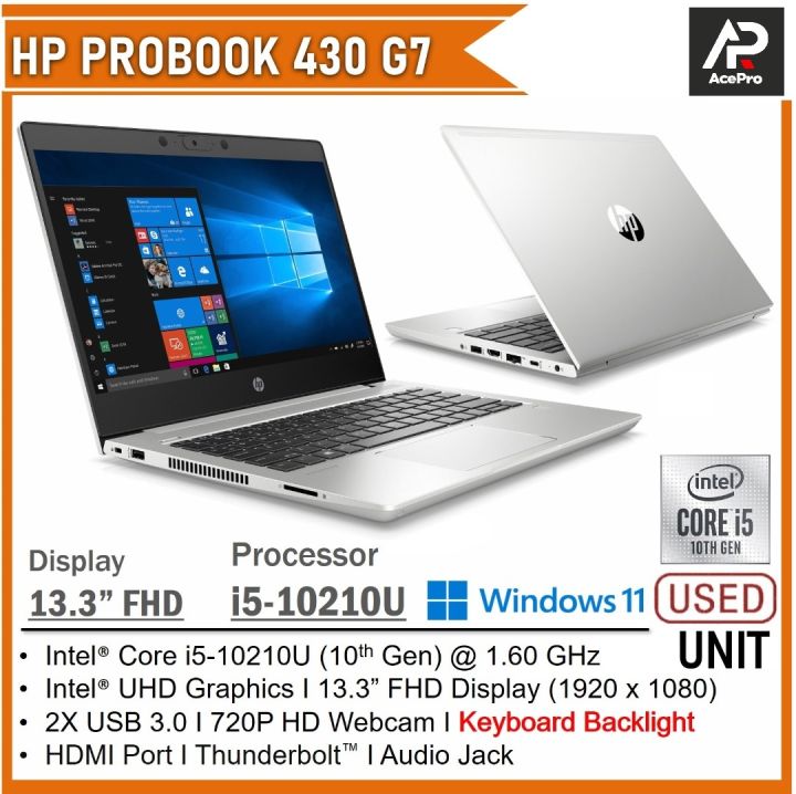 [REFURBISHED] HP ProBook 430 G7 i5 10th Gen Slim Business model Laptop ...