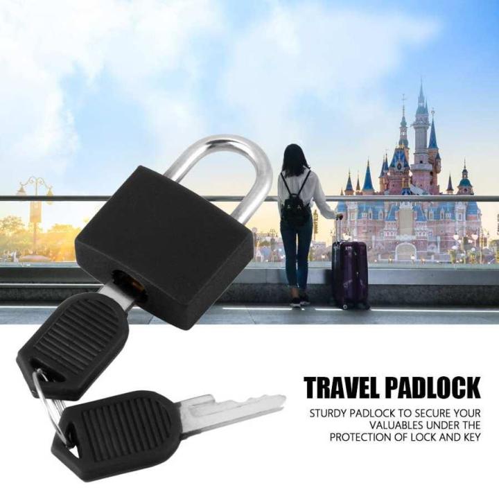 High Security Plastic Coated Padlock T l Suitcase Luggage Bag Lock ...