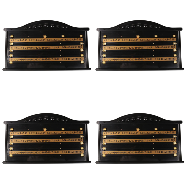 4X Billiards Scoreboard Snooker Score Recorder Billiard Club Game ...