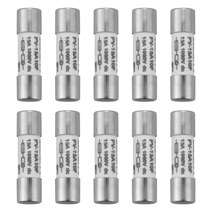 10 Pcs 1000 VDC Fuse Solar PV Explosion-proof Fuse Silver - 15A | Daraz.lk