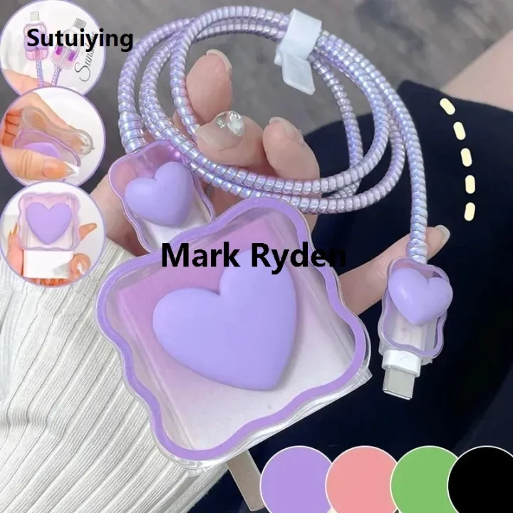 Mark Ryden 3D Love Heart Charger Protector Cover for iPhone 15 14 13 12 ...