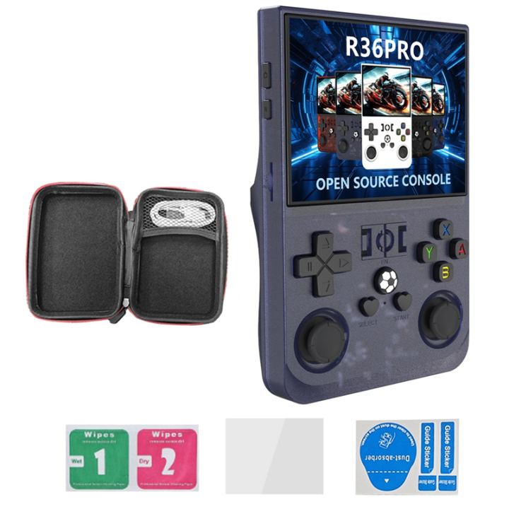 R36PRO Handheld Retro Game Console 64GB 3.5inch HD Screen Portable ...
