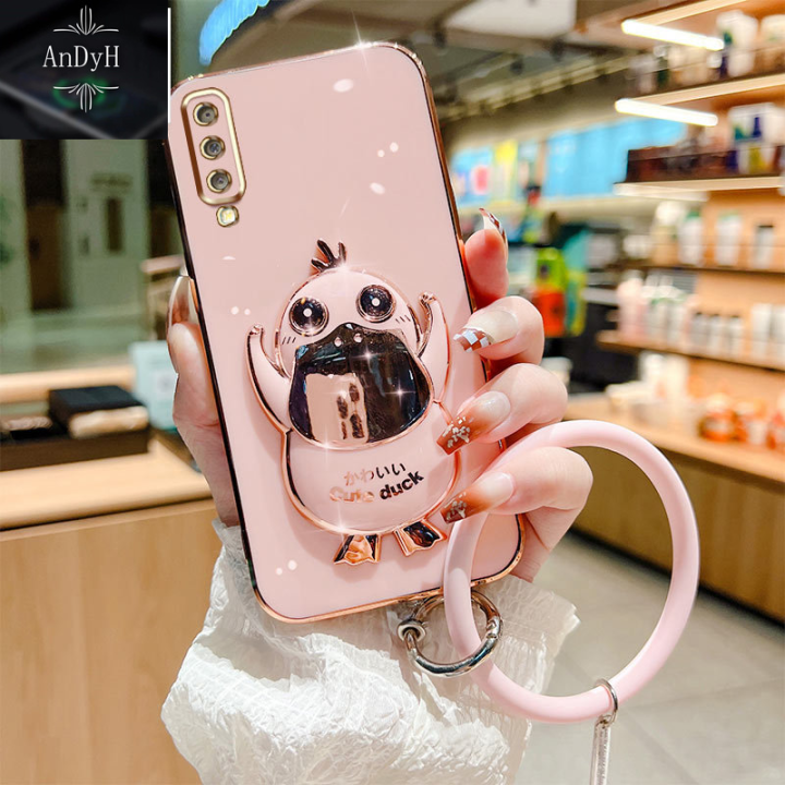 AnDyH Phone Case for Samsung Galaxy A7 2018 A750 Cute Cartoon Duck ...