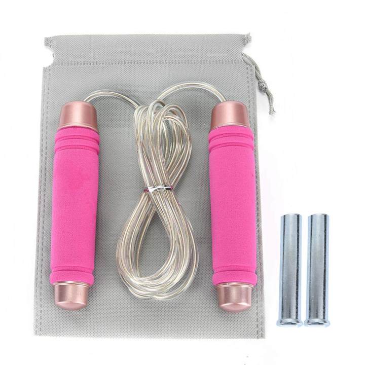 Adjustable 10 Feet Weighted Speed Cable Jump Rope For Crossfit Boxing ...