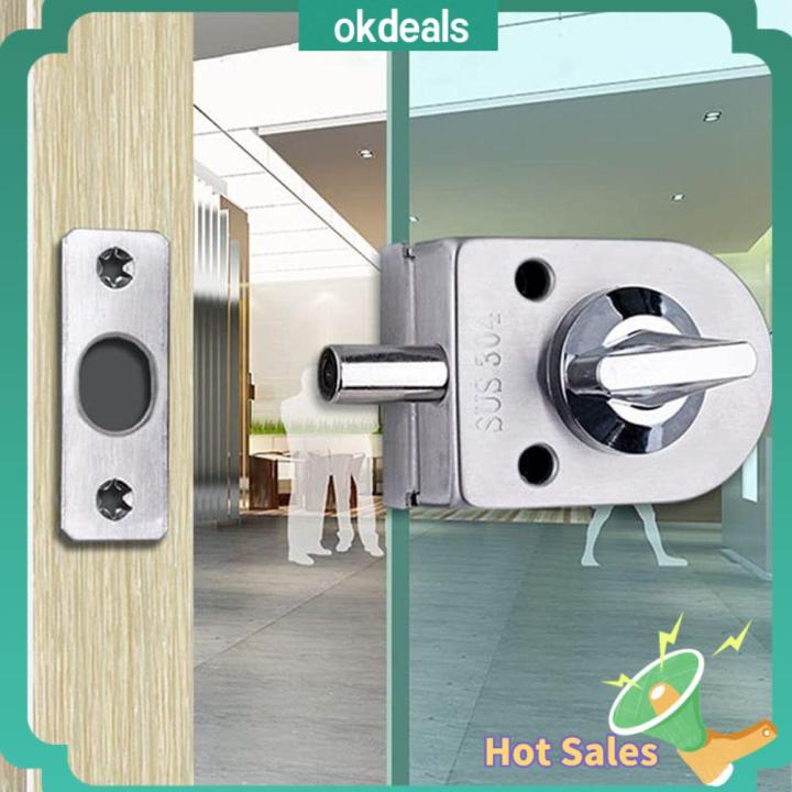 【ThinkWay】1x1 x Glass Door Lock 304 Stainless Steel Knob Sliding Gate ...