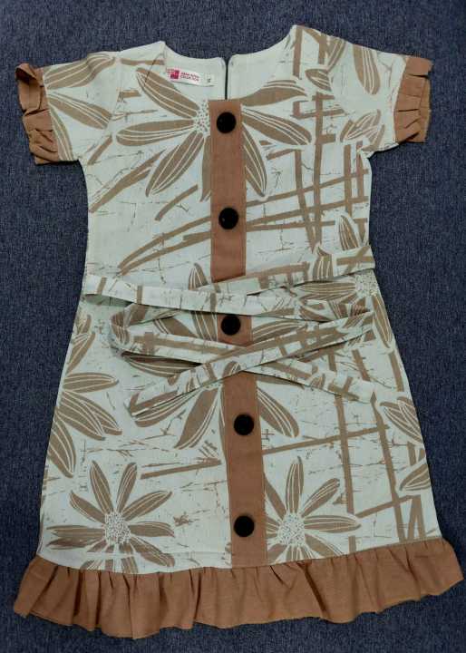 Fashionable Linen frocks for little girls | Daraz.lk