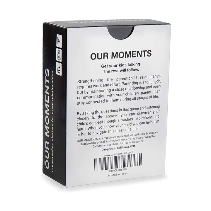 OUR MOMENTS Kids: 100 Thought Provoking Conversation Starters for Great ...