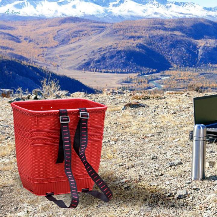 PP Back Basket Woven Design Fruit Basket for Picking Fruits Outdoor ...