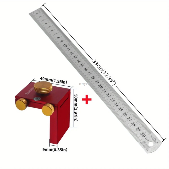IUQXU Steel Ruler Scribing Positioning Block - Aluminum Angle Scrib ...