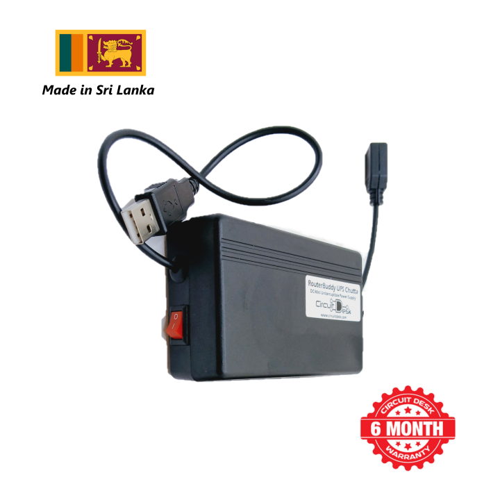 5V DC Mini UPS Power Backup Battery Backup with USB input and USB Type ...