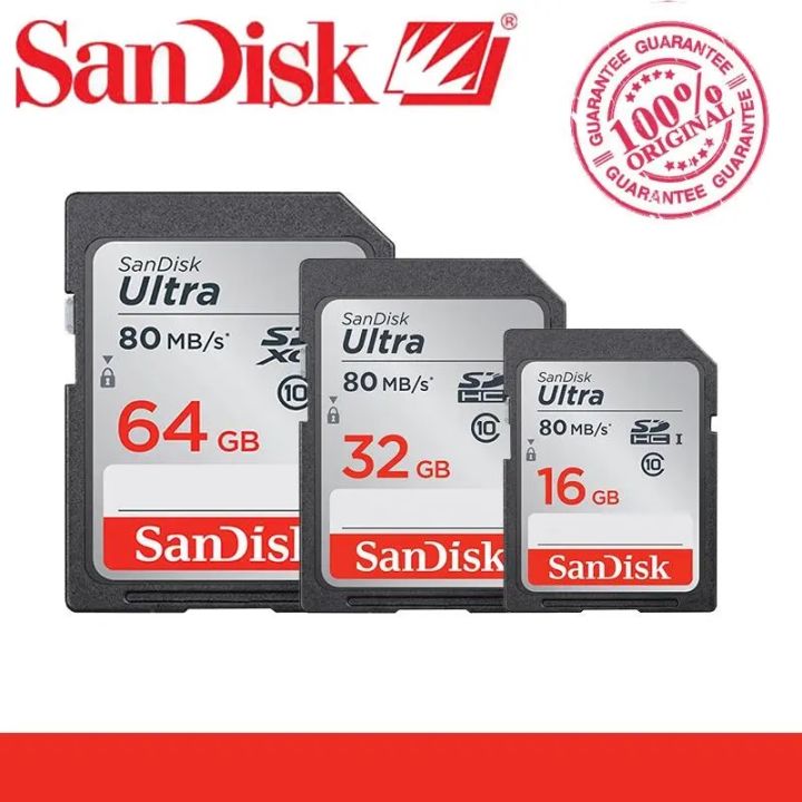 Genuine San disk Camera Memory Card 16 / 32/ 64GB SDHC Class 10 | Daraz.lk